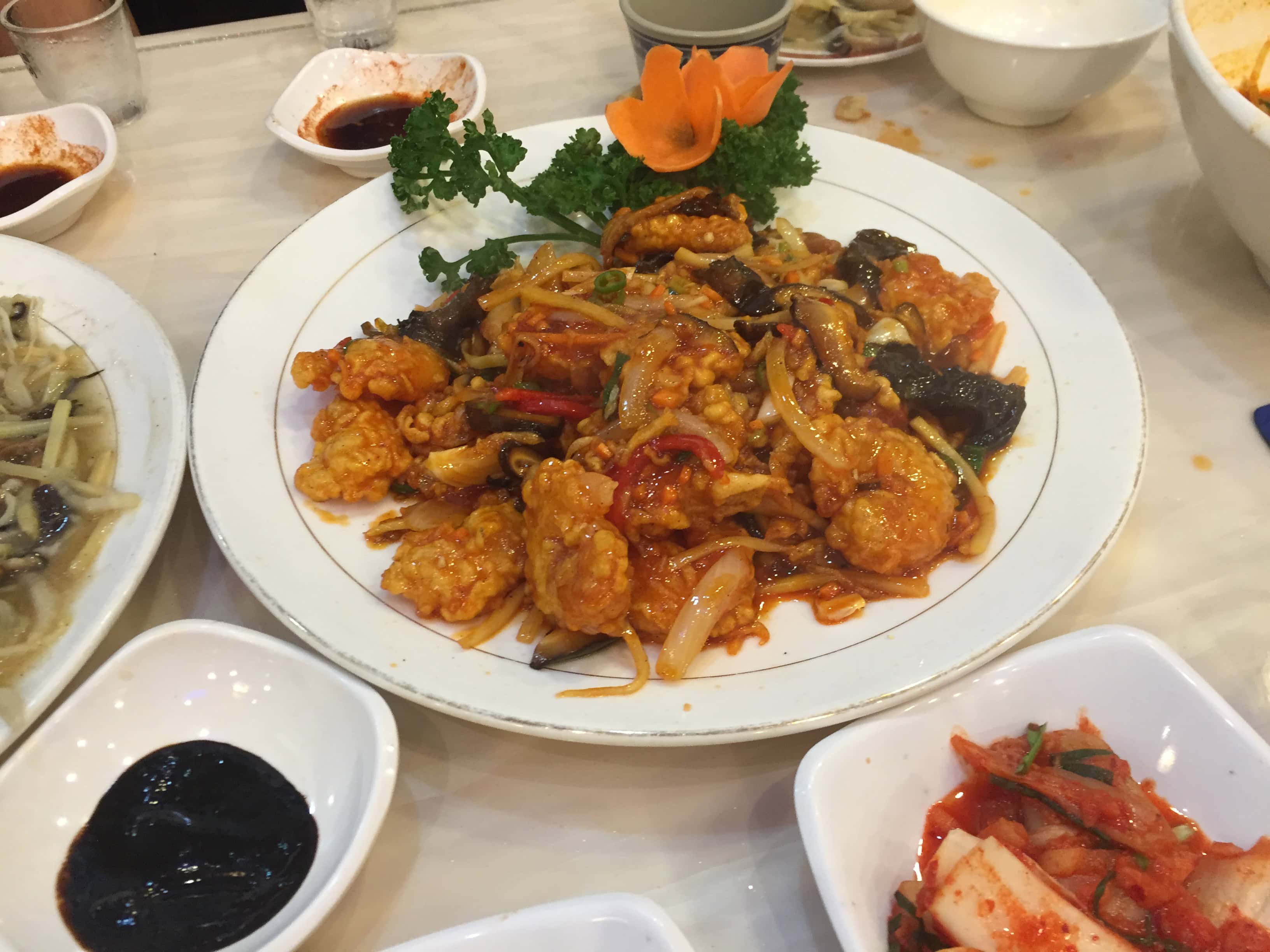 Korean-Chinese fusion dish kkanpunggi | This Is Korea Tours